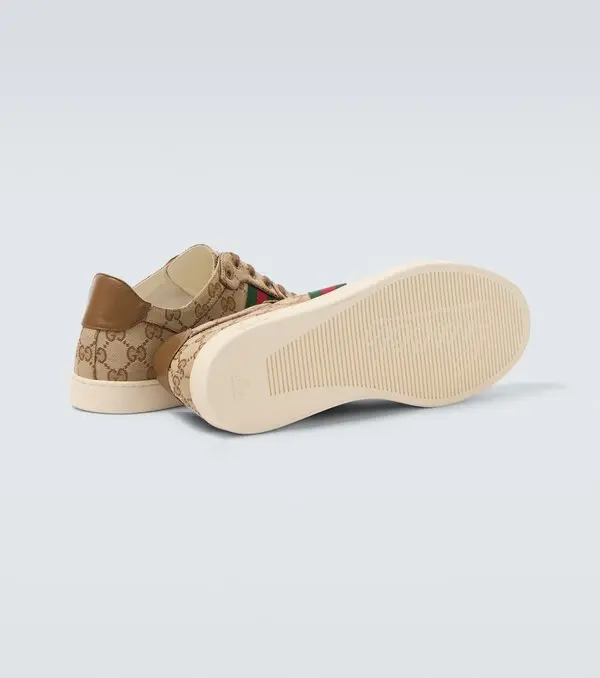 Gucci Stretch Gg Canvas Low-top Sneakers