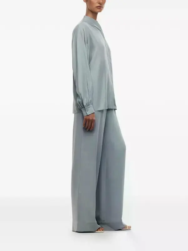 12 STOREEZ Alice Drawstring Silk Trousers