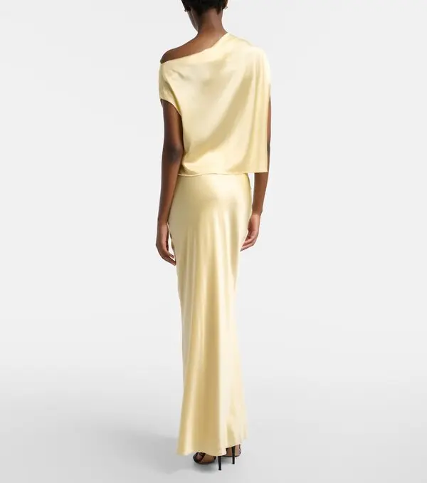 THE SEI Silk Satin Maxi Skirt