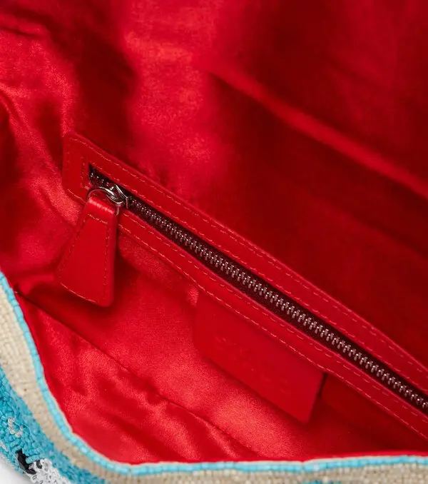 Staud Tommy Beaded Shoulder Bag