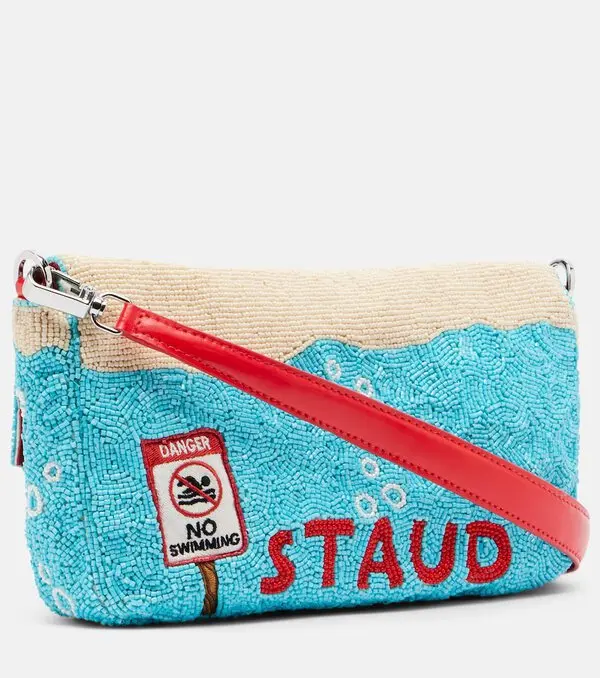 Staud Tommy Beaded Shoulder Bag