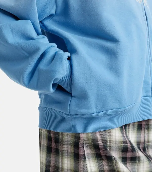 Acne Studios Oversized Cotton-blend Zip-up Sweatshirt