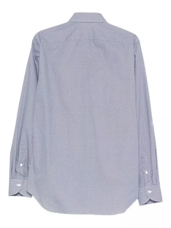 DELL'OGLIO Buttoned Patterned Shirt