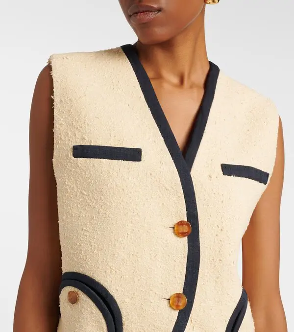 BLAZÉ MILANO Gliss Cotton-blend Vest