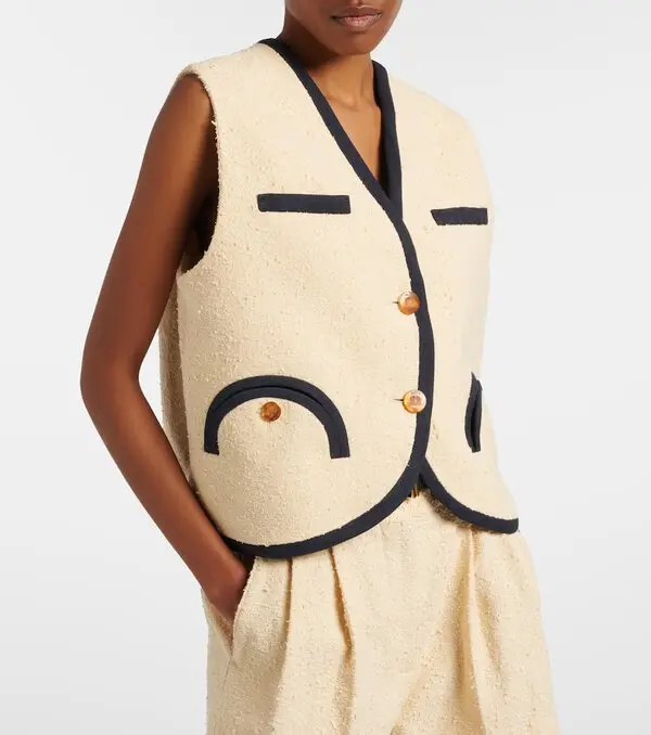 BLAZÉ MILANO Gliss Cotton-blend Vest