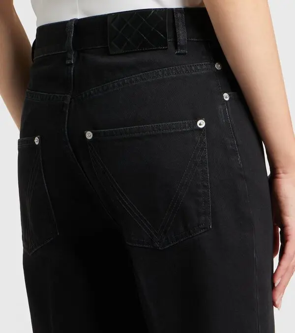 Bottega Veneta Intrecciato Flared Jeans