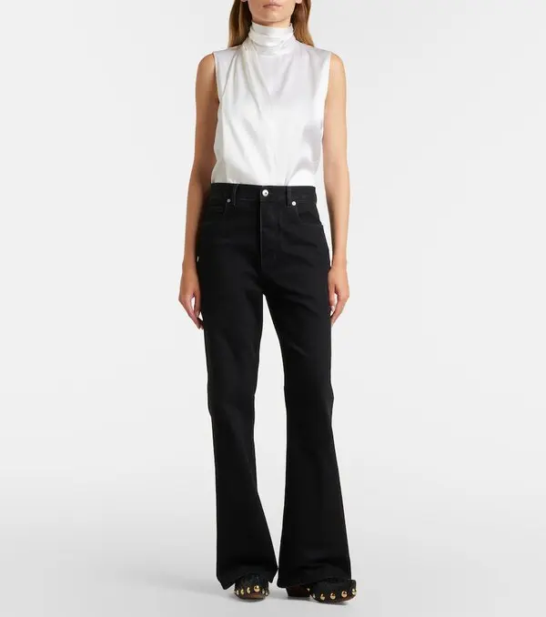 Bottega Veneta Intrecciato Flared Jeans