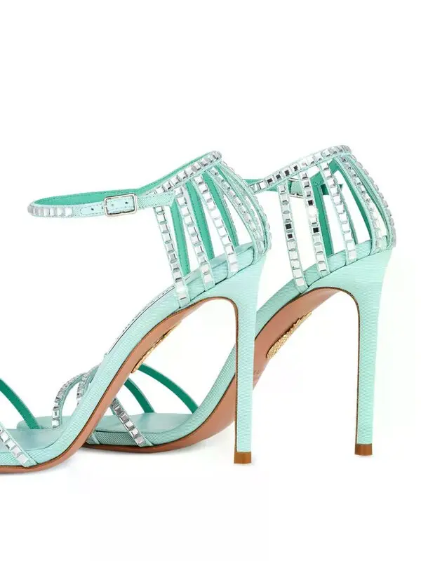 AQUAZZURA Sensation Crystal Heeled Sandals