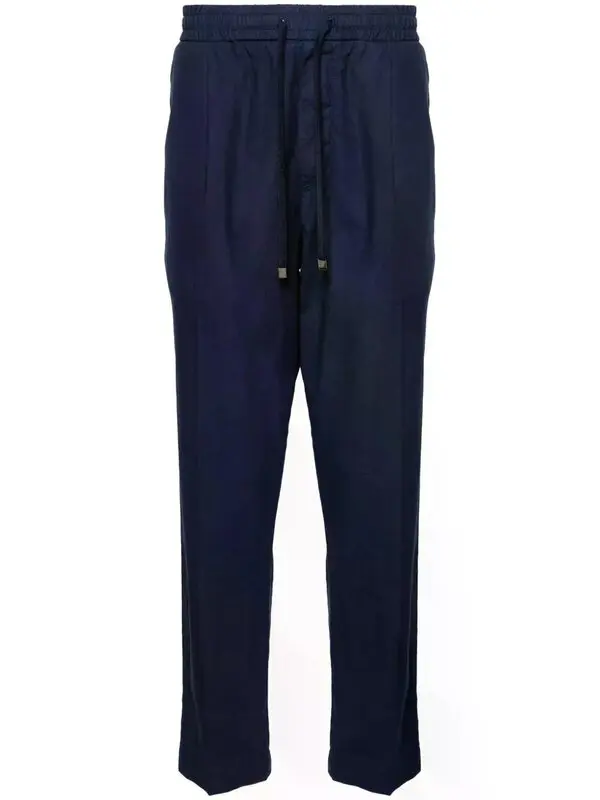 Jacob Cohen Daniel Linen Blend Trousers - Blue