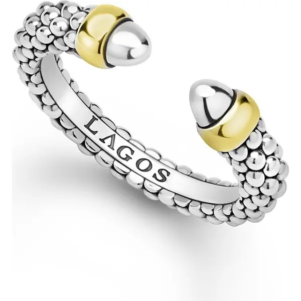 Lagos Signature Caviar Versa Ring - Silver