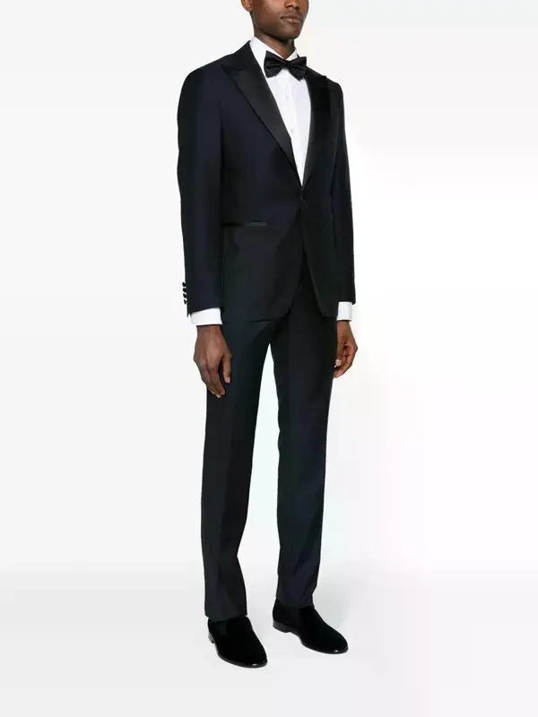 Canali Single-breasted Wool Suit - Blue