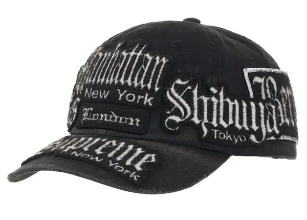 Supreme City Patches 6-panel Cap - Black