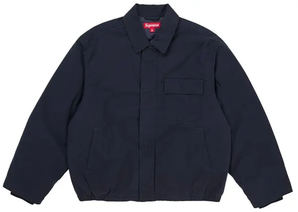 Supreme Cordura Twill Utility Jacket - Navy Blue