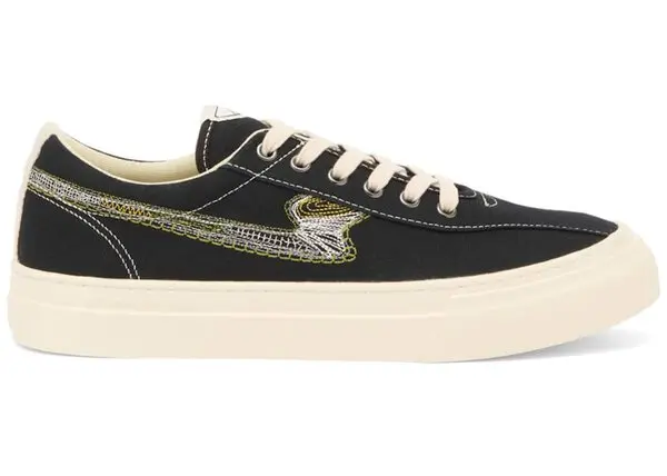 S.W.C STEPNEY WORKERS CLUB Dellow Sstrike Repair Stitch Sneaker - Black