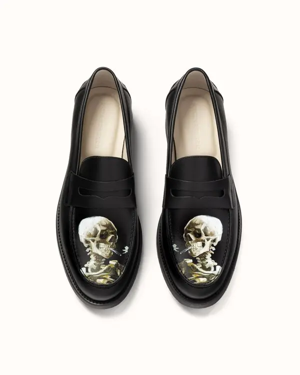 DUKE + DEXTER Wilde Penny Loafer - Skull