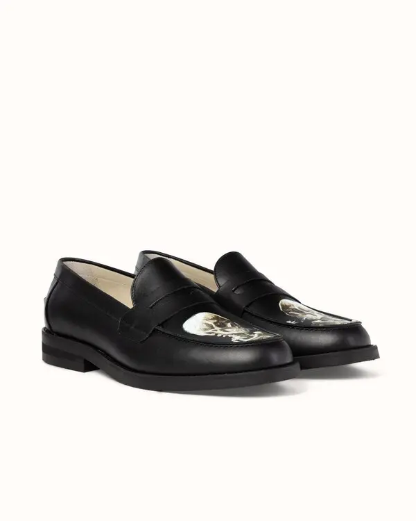 DUKE + DEXTER Wilde Penny Loafer - Skull
