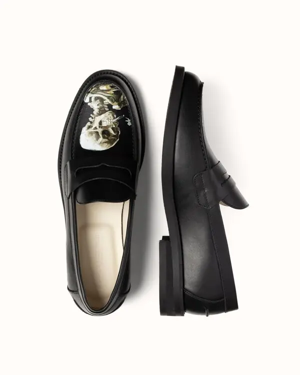 DUKE + DEXTER Wilde Penny Loafer - Skull