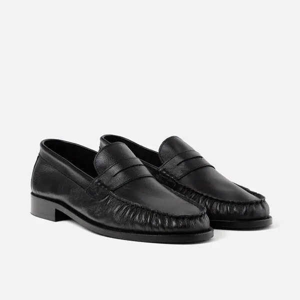 DUKE + DEXTER Ezra Tumbled Ruched Loafer