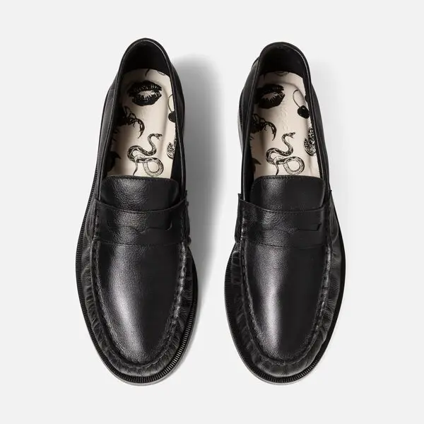 DUKE + DEXTER Ezra Tumbled Ruched Loafer