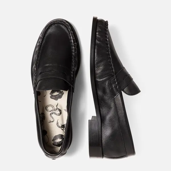 DUKE + DEXTER Ezra Tumbled Ruched Loafer