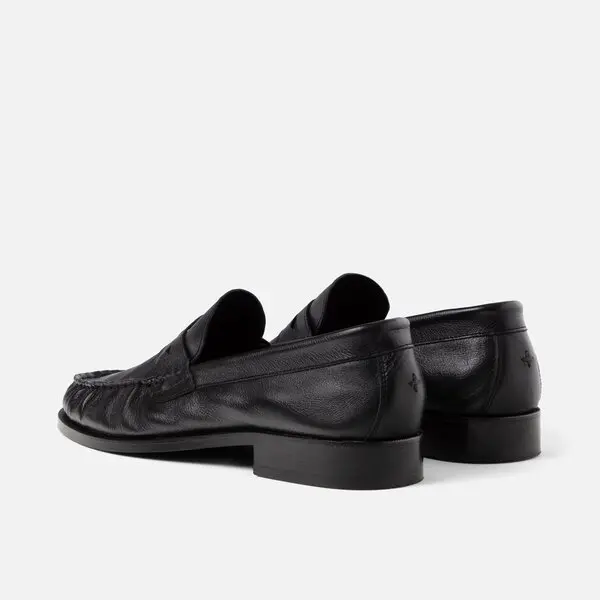 DUKE + DEXTER Ezra Tumbled Ruched Loafer