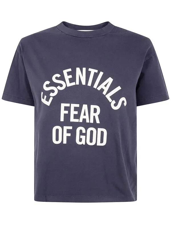 Fear Of God Campus Classic" Short Sleeve Tee - Black