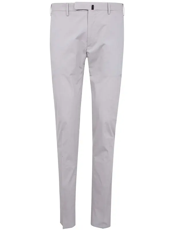 Incotex Tailored Cotton Blend Chino Trousers - Gray