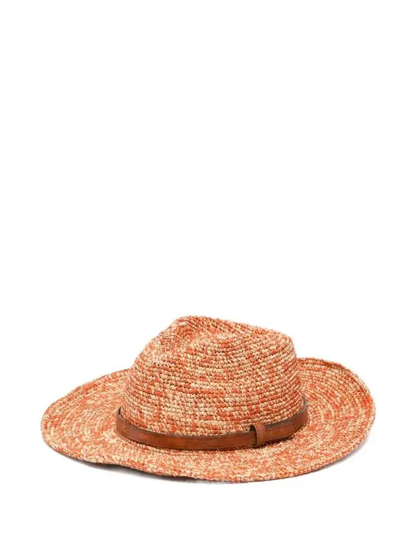 IBELIV Ento Raffia Fedora - Red