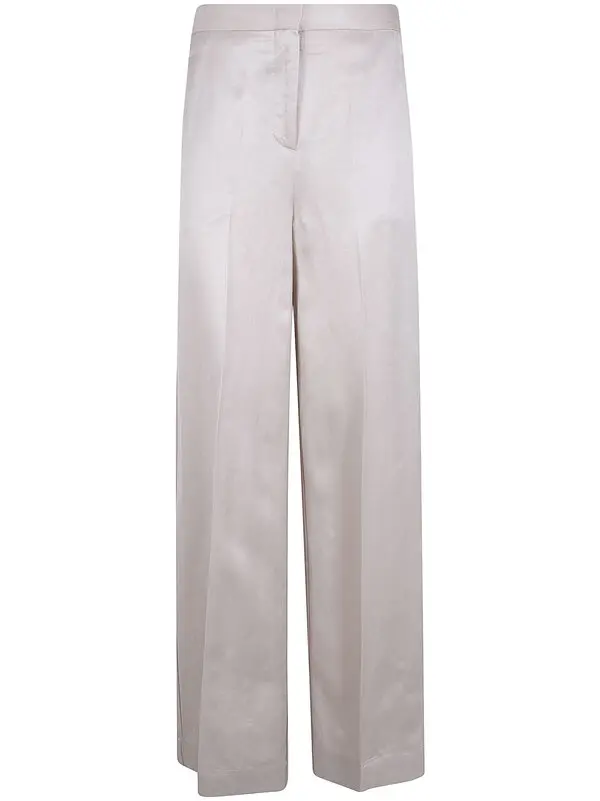 SEMICOUTURE Wide Leg Trousers - Beige