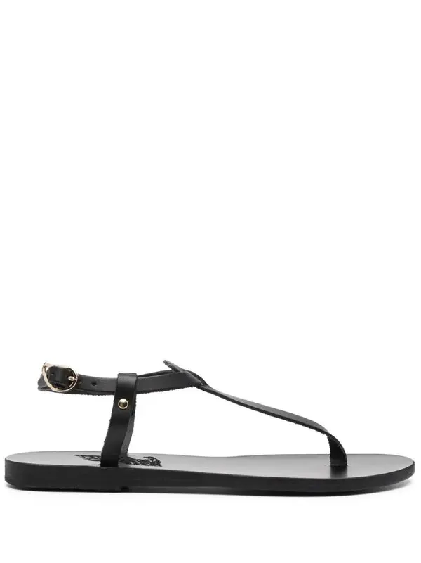 ANCIENT GREEK SANDALS Lito Flat Sandals - Black