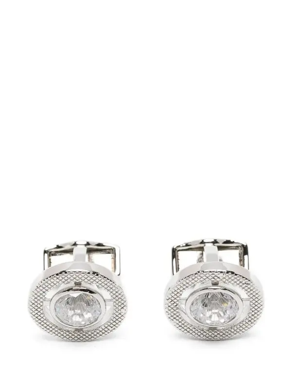 Tateossian Halo Round Cz" Cufflinks - Metallic
