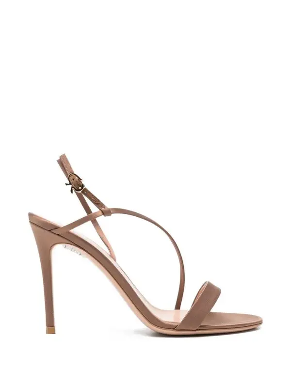 GIANVITO ROSSI Crepe Satin Stretch T. 095 Sandals