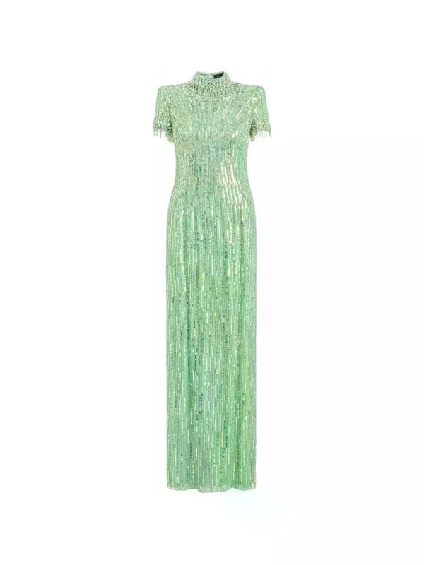 Jenny Packham Madeleine Beaded Gown - Green