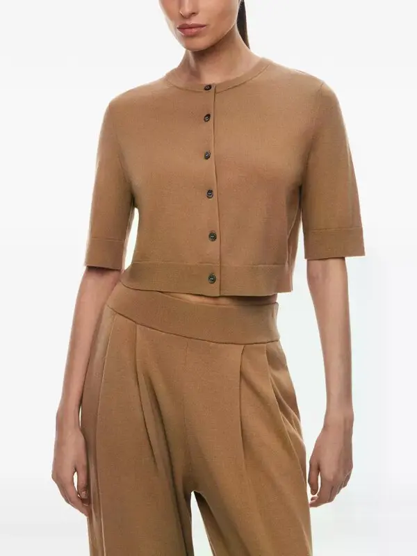 12 STOREEZ Jasmin Short-sleeve Cropped Cardigan