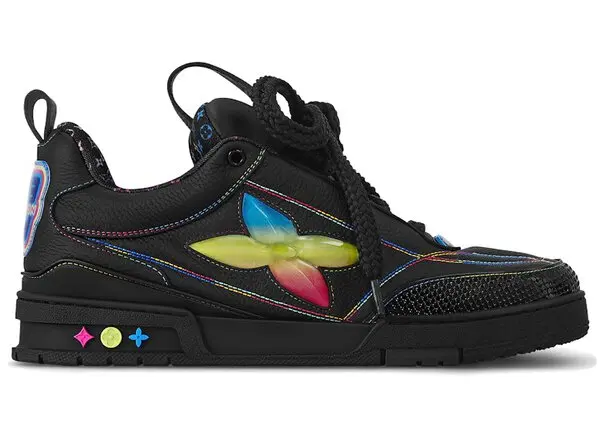 LOUIS VUITTON Skate Sneaker With Gradient Monogram Flower - Black