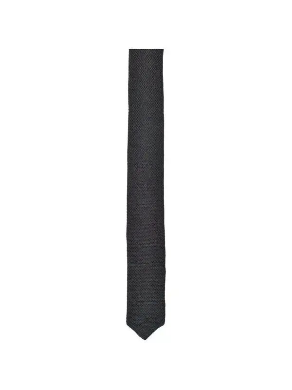 Brunello Cucinelli Silk Knitted Tie - Grey