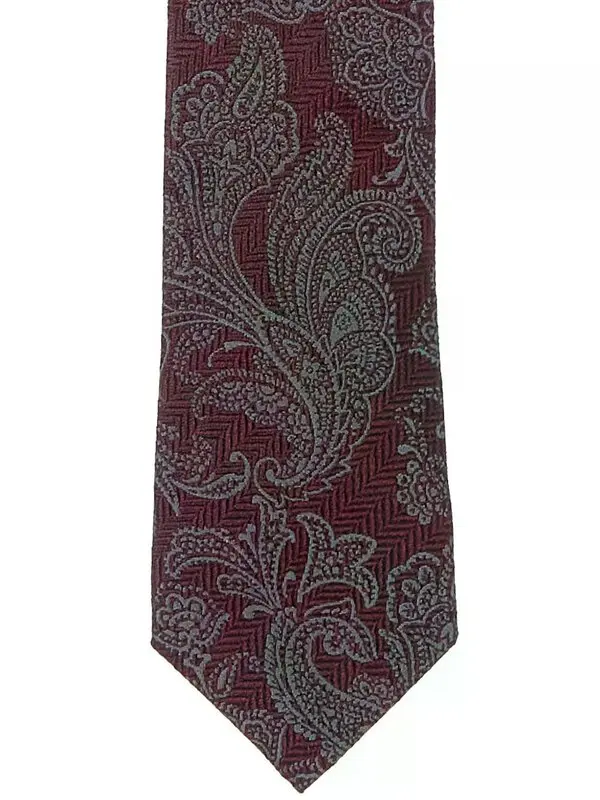 Brunello Cucinelli Paisley Herringbone-texture Tie