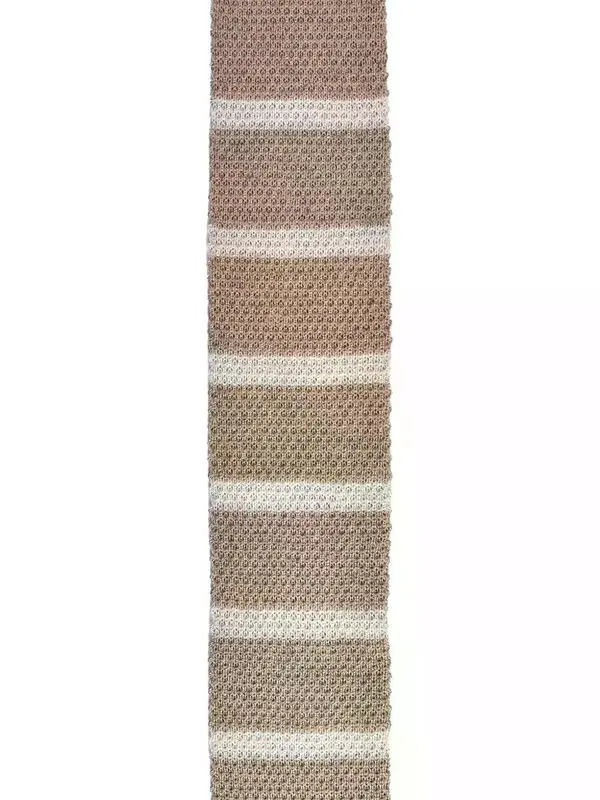 Brunello Cucinelli Striped Knitted Tie