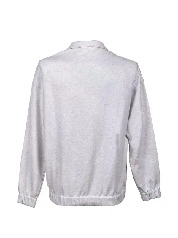 Brunello Cucinelli Logo-print Zip Sweatshirt - Grey