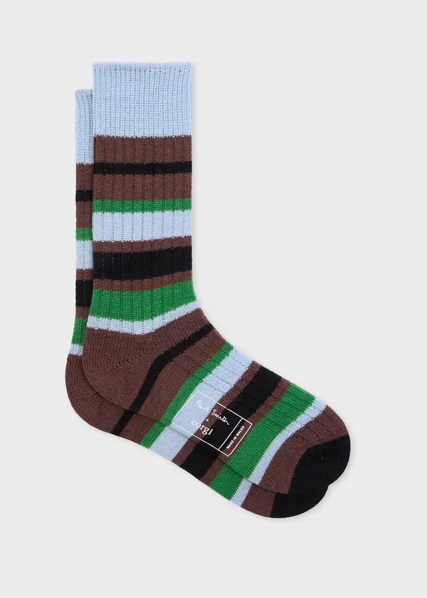 Paul Smith Light Stripe Merino Wool Socks