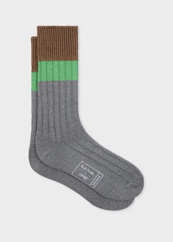 Paul Smith Cotton Socks - Brown