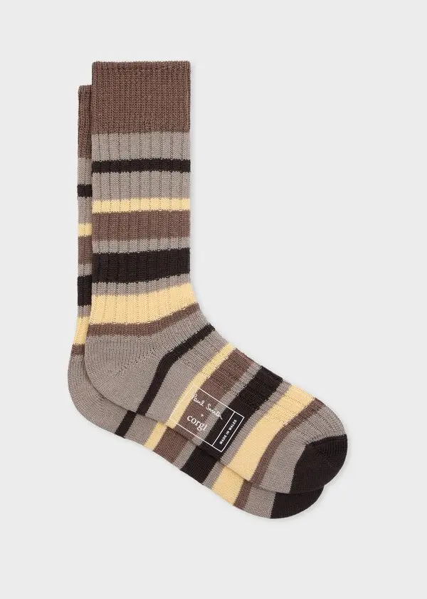 Paul Smith Stripe Merino Wool Socks
