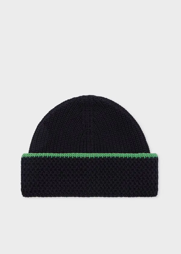 Paul Smith Cotton Beanie - Blue
