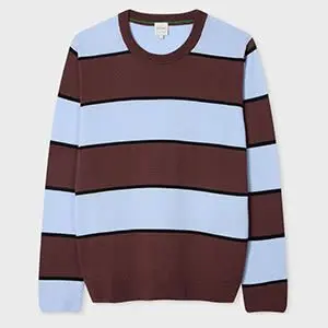 Paul Smith Striped Merino Wool Crew Neck