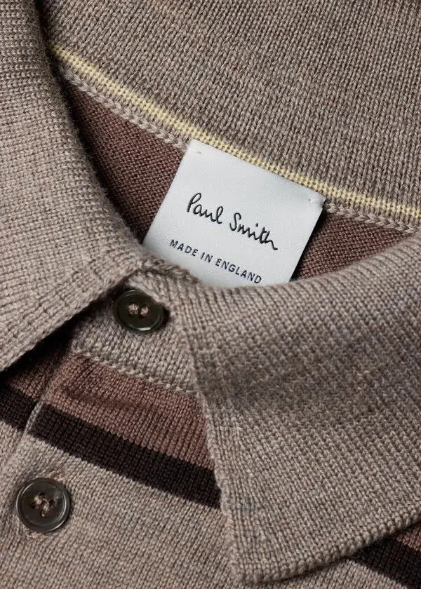 Paul Smith Merino Wool Striped Rugby