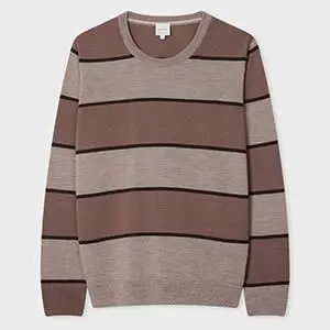 Paul Smith Merino Wool Striped Crew Neck