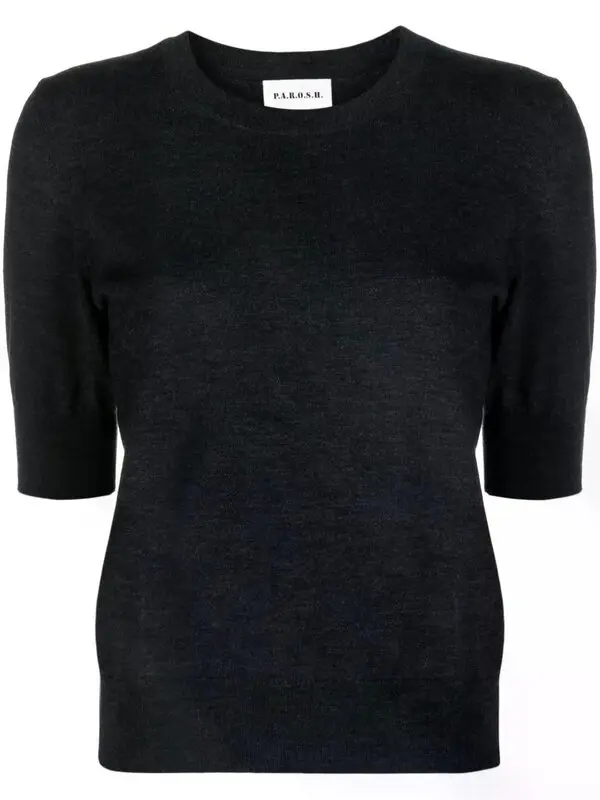 P.a.r.o.s.h Fine-knit Round-neck Top