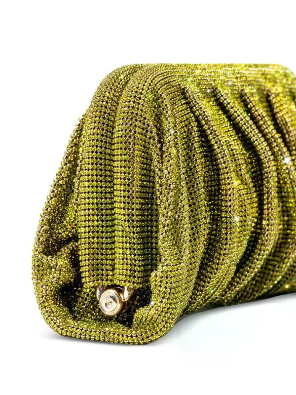 Benedetta Bruzziches Venus La Grande Crystal-embellished Clutch Bag - Green