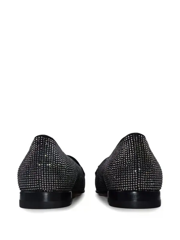 Santoni Embellished Leather Loafers