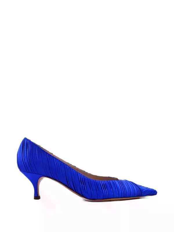 Casadei Pleated Satin Pumps